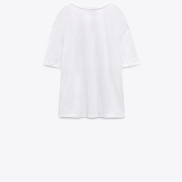 Zara | Tops | Zara Corded Face Tee Size Small Nwt | Poshmark